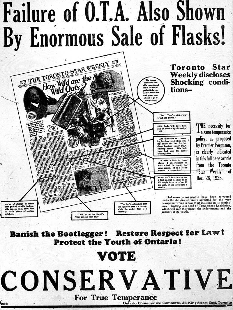 Booze, bullying, and moral panic: The temperance election of 1926 | TVO.org